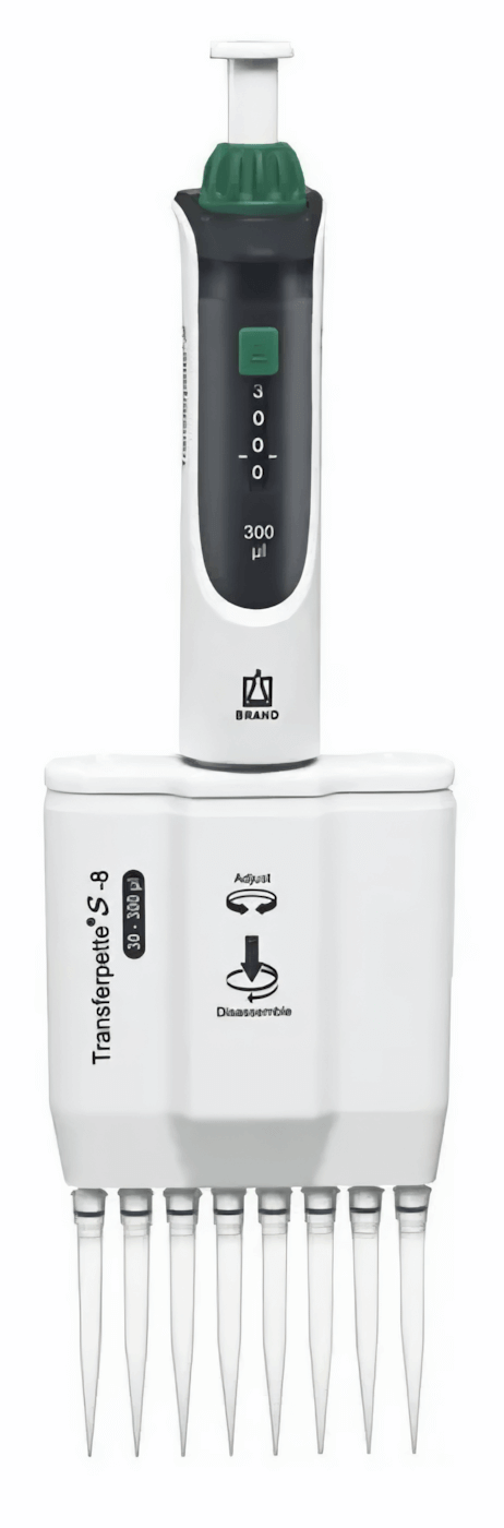 Microliter Pipette Transferpette®-S, 8-channel, 30 - 300 µl ...